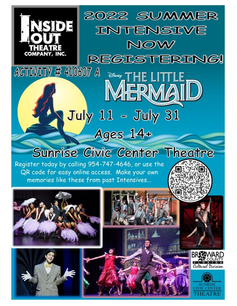 Little Mermaid flyer in JPG Summer 2022 – Inside Out Theatre Company, Inc.